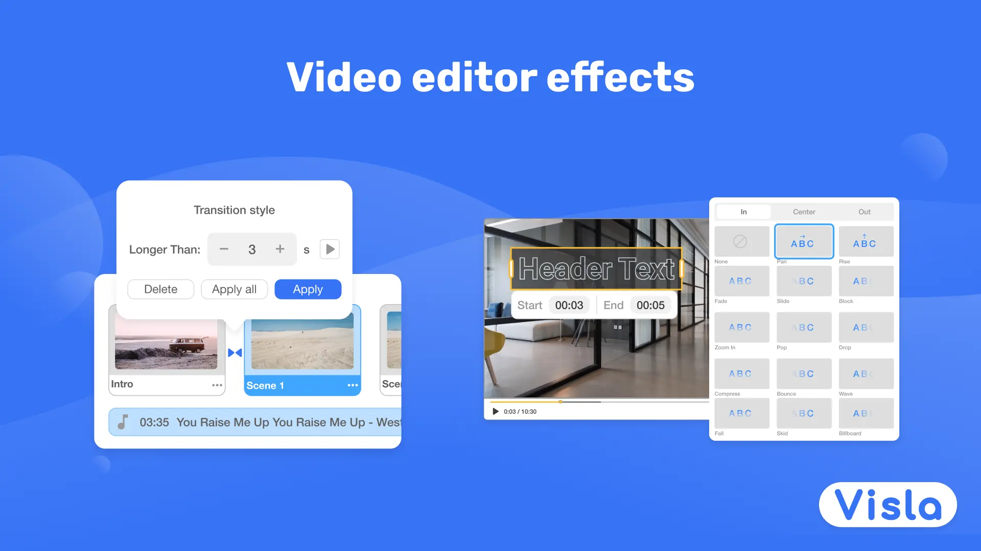 Video editor effects